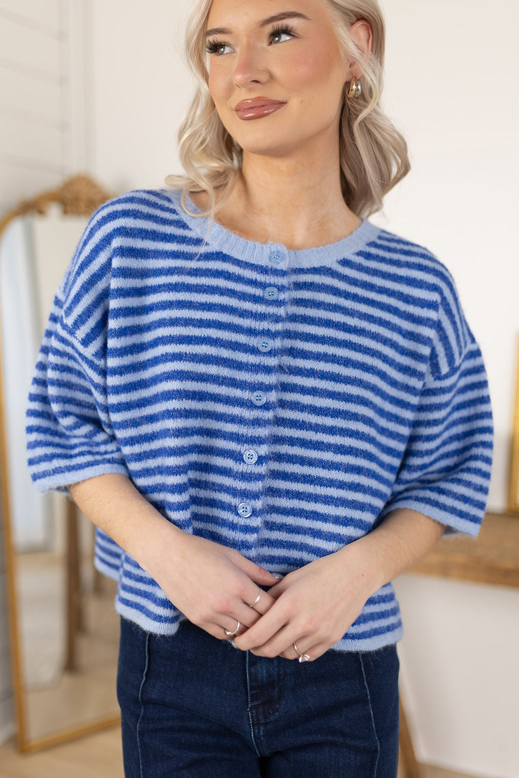 Jen Cardigan | Blue — Steel Mill Collective