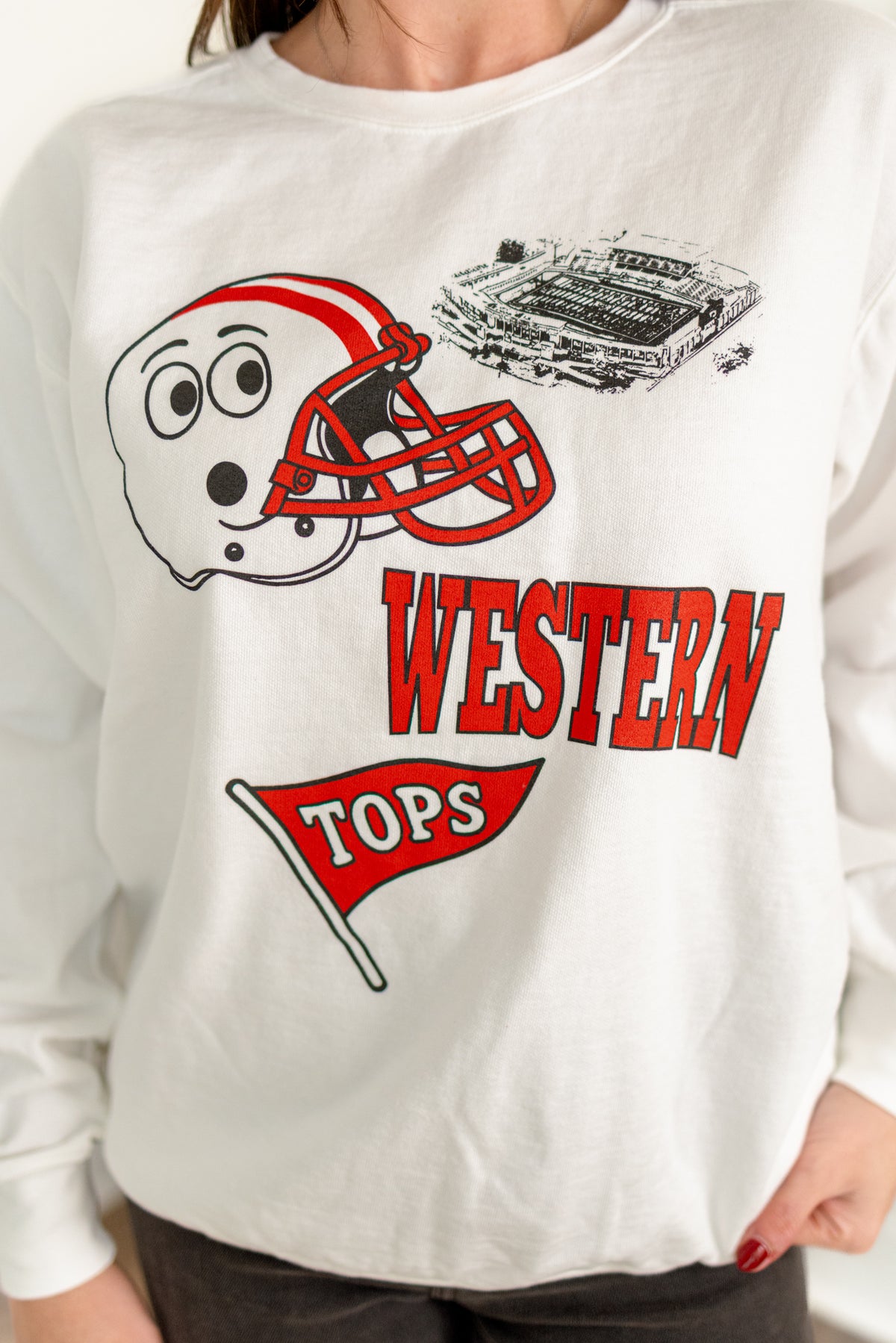 Big Red Montage Pullover — Steel Mill Collective