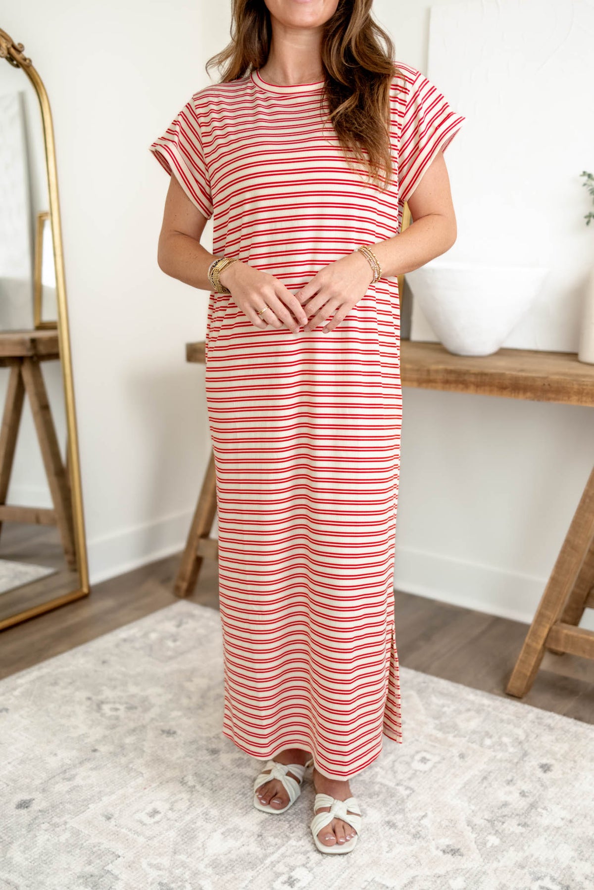 Pierce Maxi Dress | Red — Steel Mill Collective